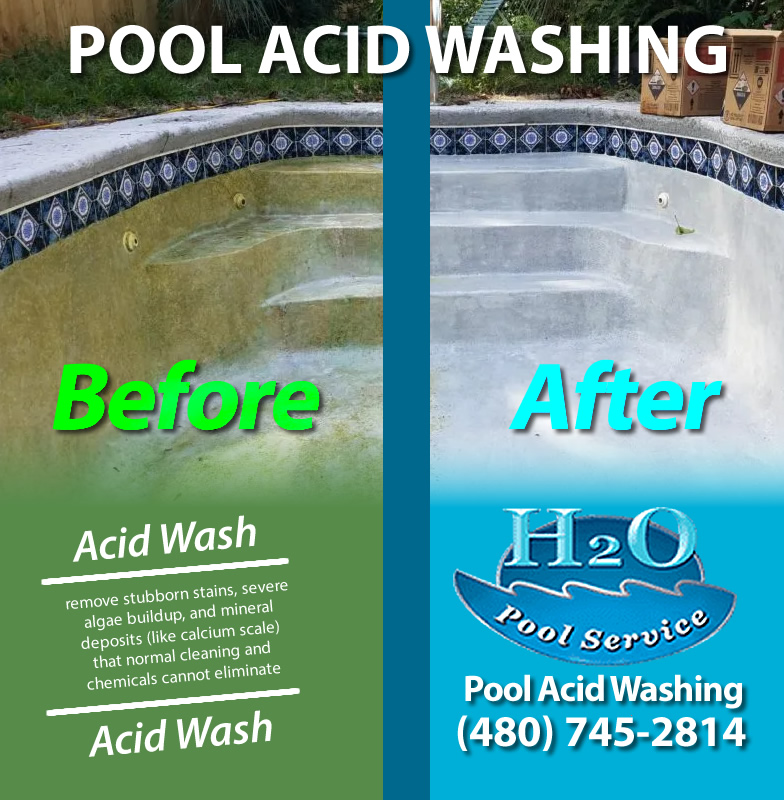 Pool Acid Washing from H2O Pool Service Arizona